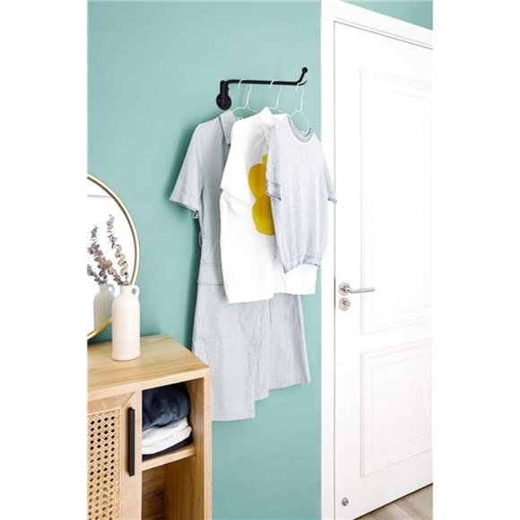 Storage & Organization | Wall Mounted Clothes Hanger With Swing Arm ...